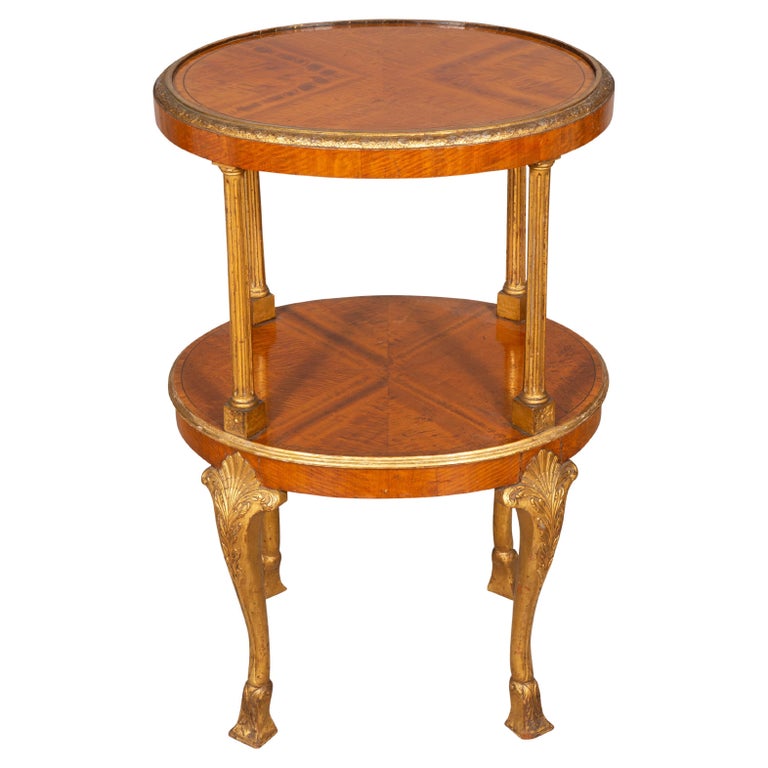 Edwardian Satinwood and Gilded Table For Sale at 1stDibs