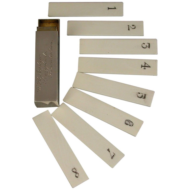 Edwardian Silver Butt Shooting Marker 'Ladykirk Estate' Berwickshire ...