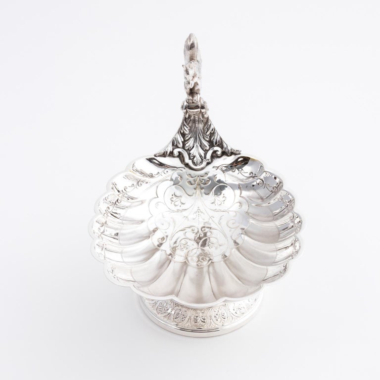 Edwardian Silver Plated Squirrel Dish at 1stDibs