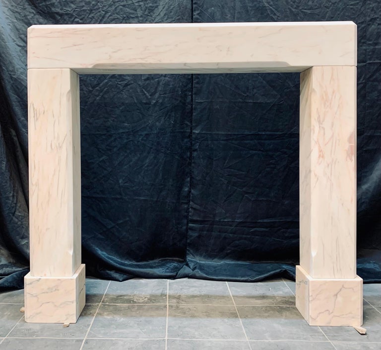 Edwardian Solid Marble Fireplace Surround For Sale at 1stDibs