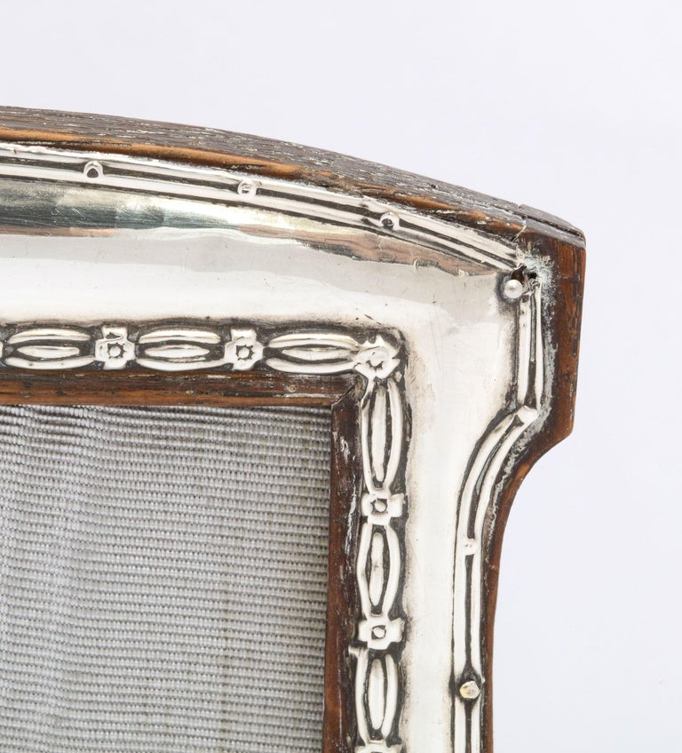 Edwardian, Sterling Silver Footed Picture Frame with Wood Back For Sale ...