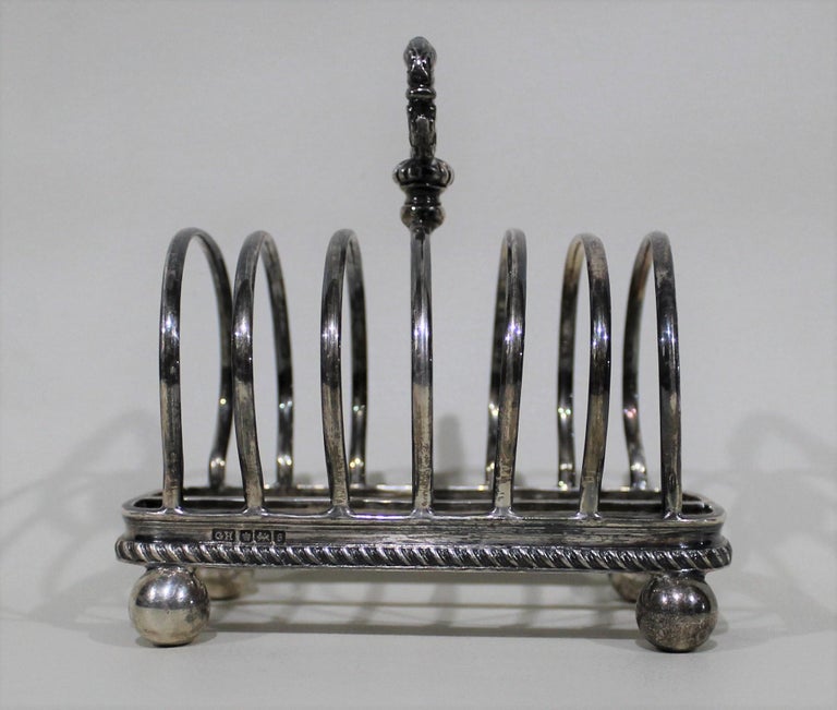 Edwardian Sterling Silver Toast Rack by George Hape of Sheffield ...