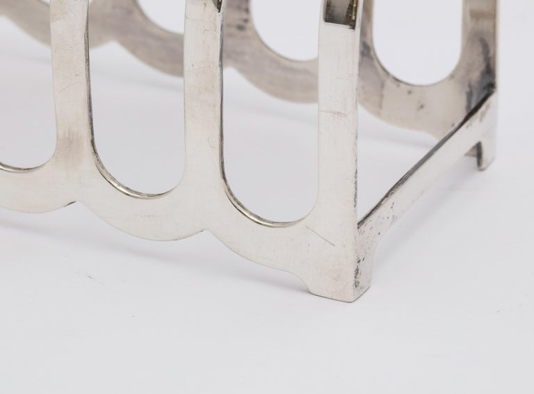 Edwardian, Style Sterling Silver Toast Rack For Sale at 1stDibs