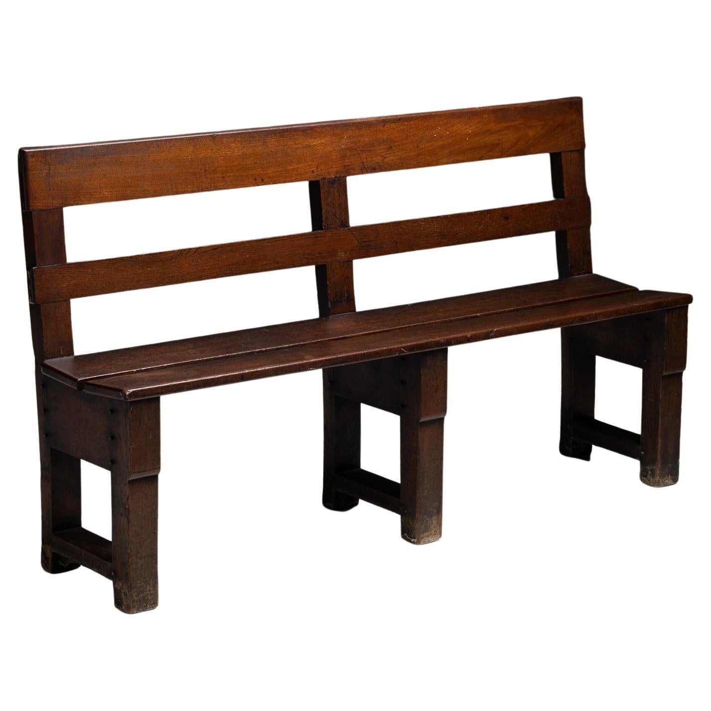 Liberty and Co. Oak Settle, England, circa 1900 For Sale at 1stDibs