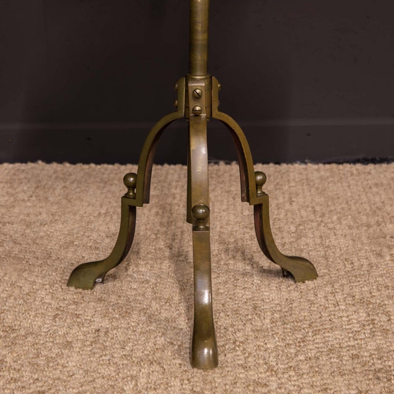 Edwardian Walnut and Brass Gentlemen's Shaving Stand For Sale at 1stDibs