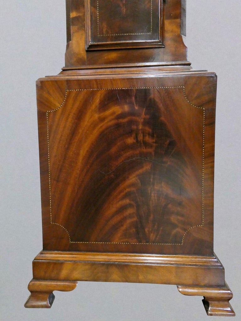 Edwardian Walnut Weight Driven Grandmother Clock For Sale at 1stDibs