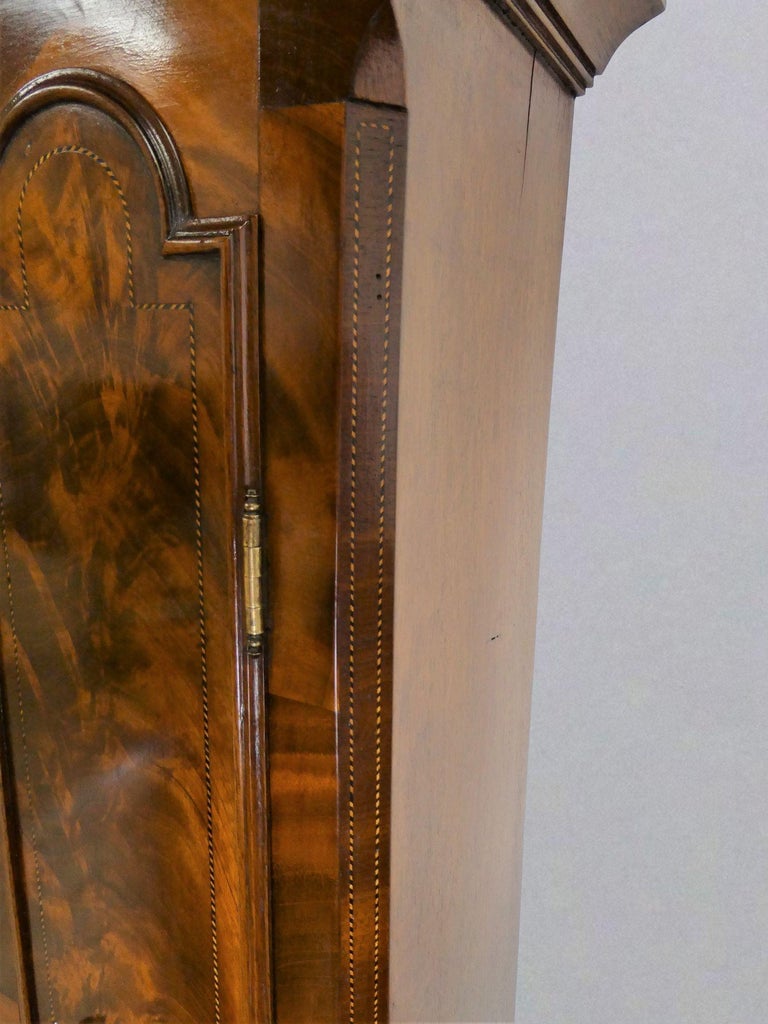 Edwardian Walnut Weight Driven Grandmother Clock For Sale at 1stDibs