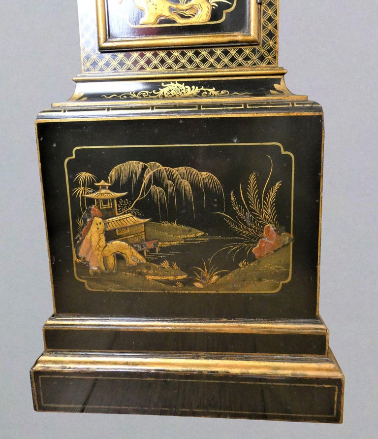 Edwardian Weight Driven Chinoiserie Decorated Grandmother Clock For ...