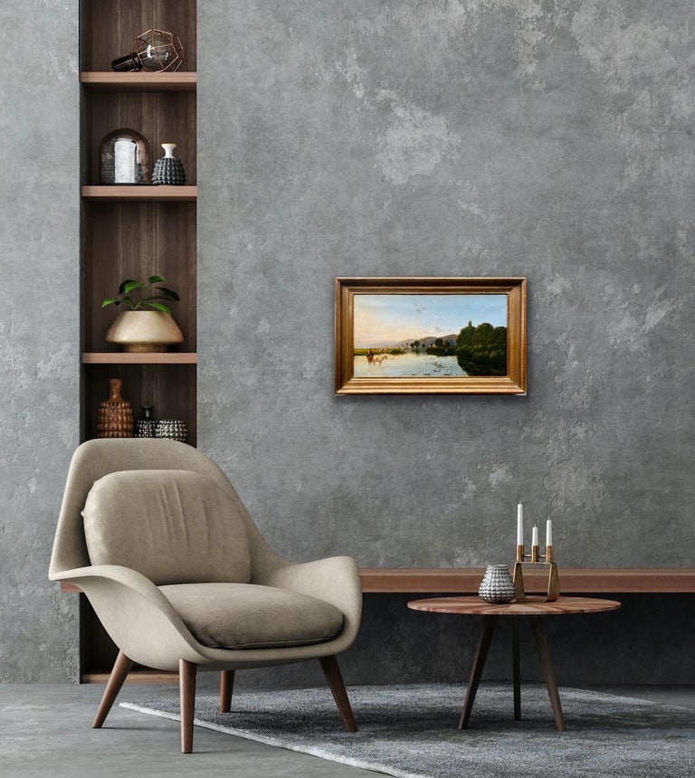 Edwin H. Boddington - 19th century English countryside landscape - Cows ...