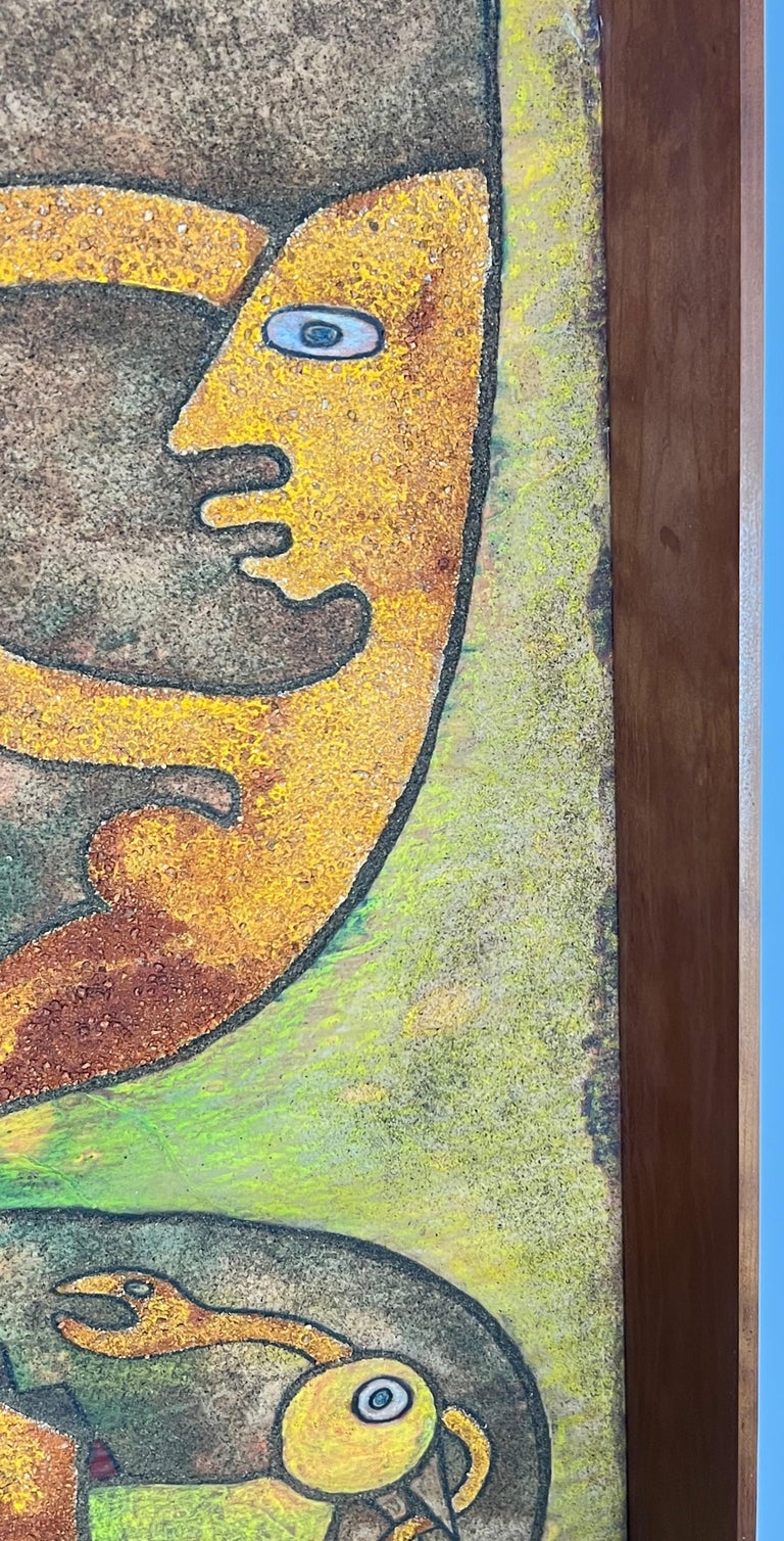 Edwin Scheier Sand Painting For Sale at 1stDibs