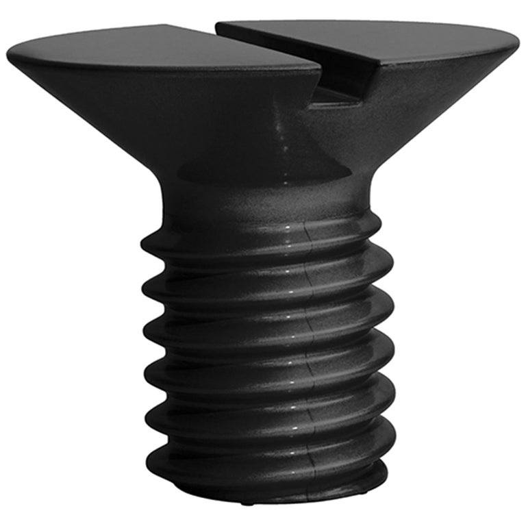 Eero Aarnio Small Black Screw Table For Sale at 1stDibs