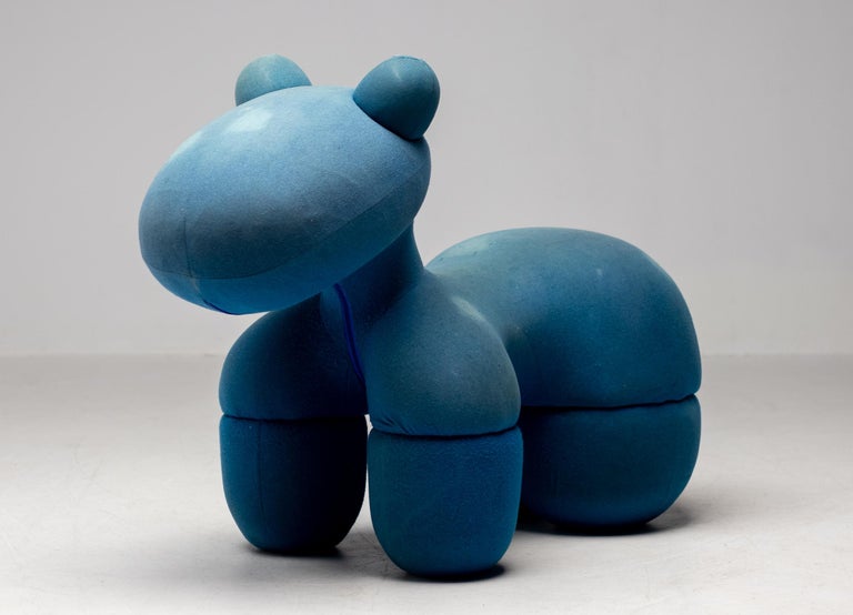 Eero Aarnio Vintage Blue Pony Chair For Sale at 1stDibs