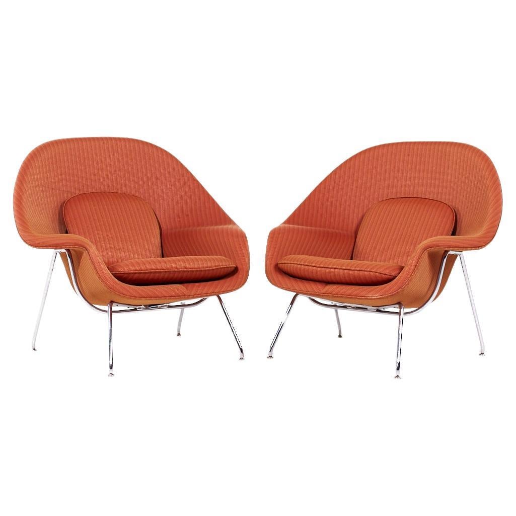 Eero Saarinen for Knoll 70LS Mid Century Petite Womb Chair - Pair For ...