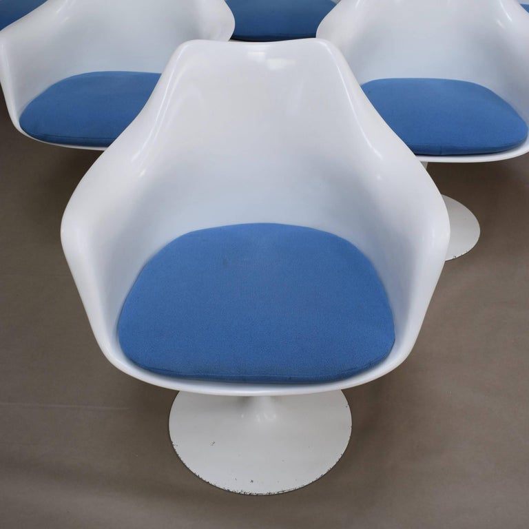 Eero Saarinen for Knoll Model 150 Early Set of Six Tulip Armchairs at 1stDibs