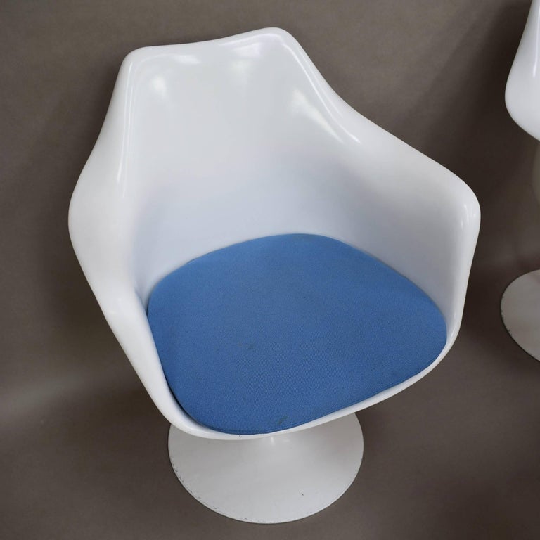 Eero Saarinen for Knoll Model 150 Early Set of Six Tulip Armchairs at 1stDibs