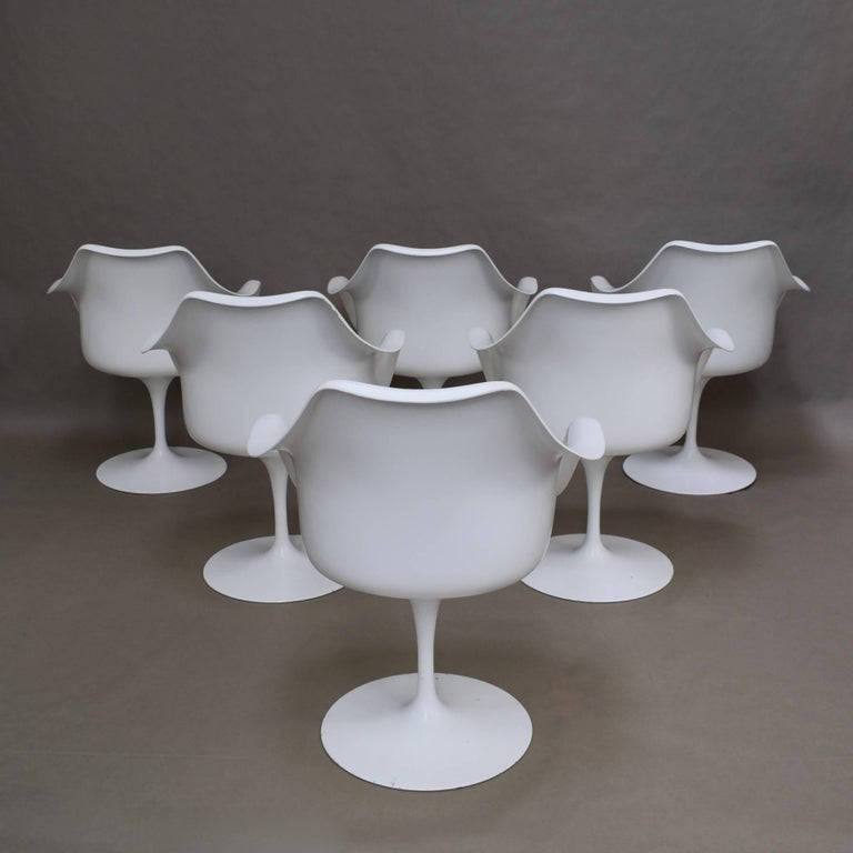 Eero Saarinen for Knoll Model 150 Early Set of Six Tulip Armchairs at 1stDibs