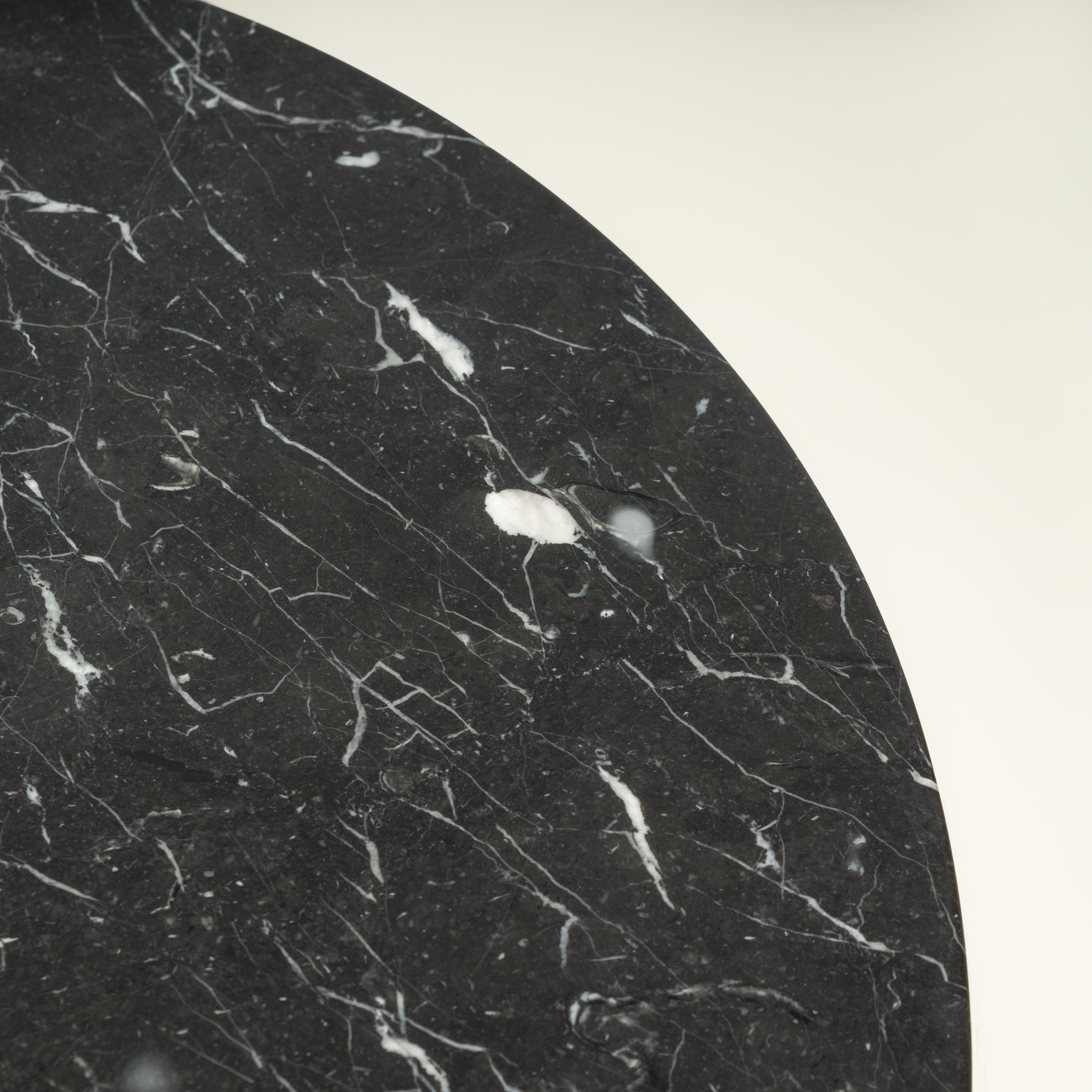 Eero Saarinen for Knoll Nero Marquina Marble Satin Round Pedestal ...