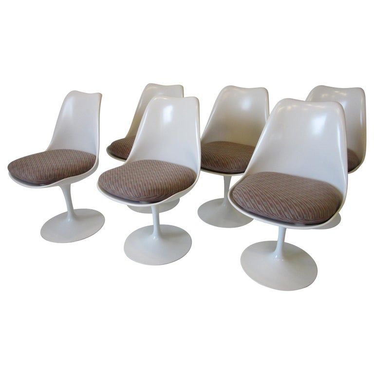 Eero Saarinen Tulip Side Chairs for Knoll at 1stDibs