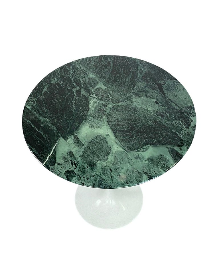 Eero Saarinen Tulip Side Table for Knoll in Verdi Alpi Marble For Sale ...