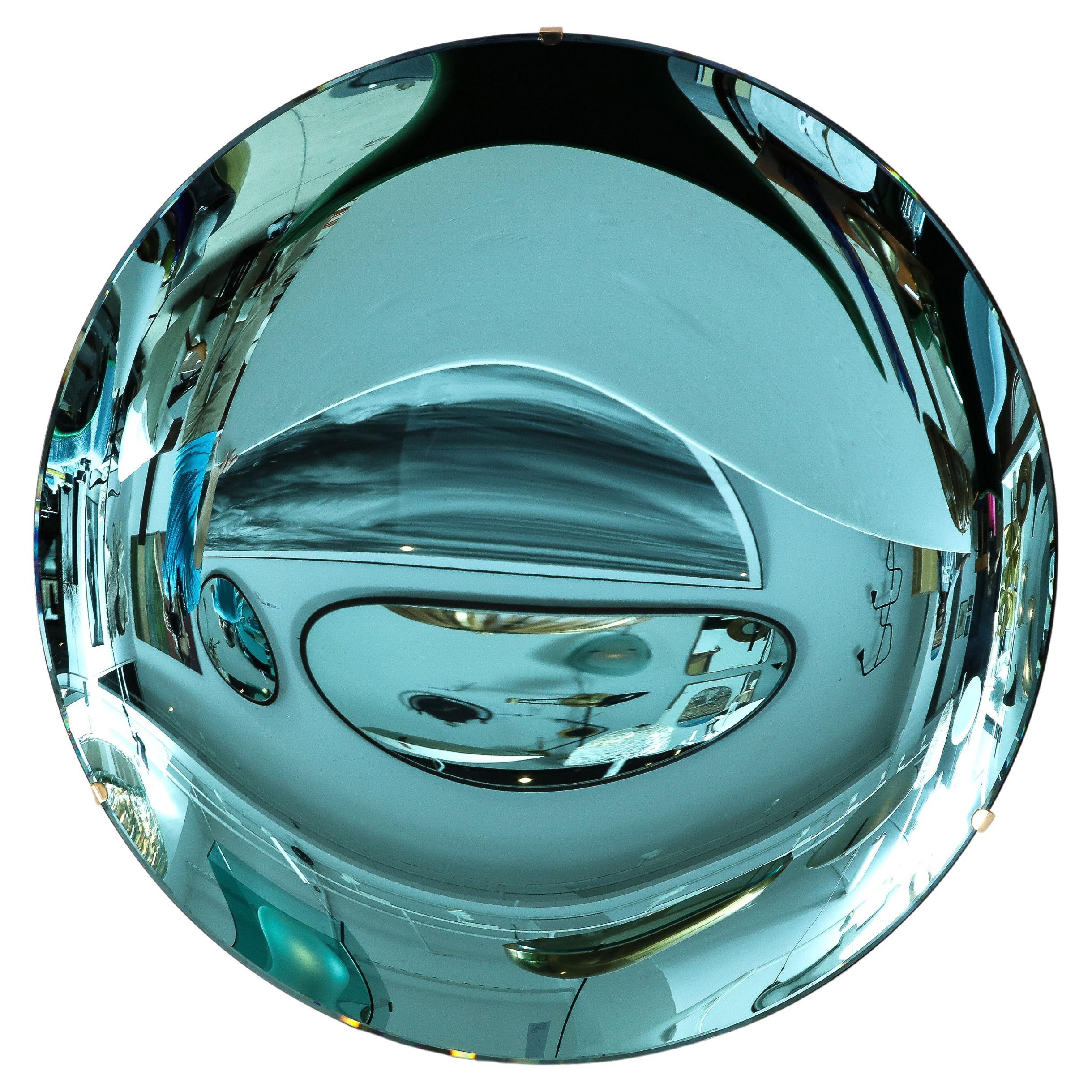 Effetto Vetro Contemporary Custom Sculptural Round Concave Mirror in ...