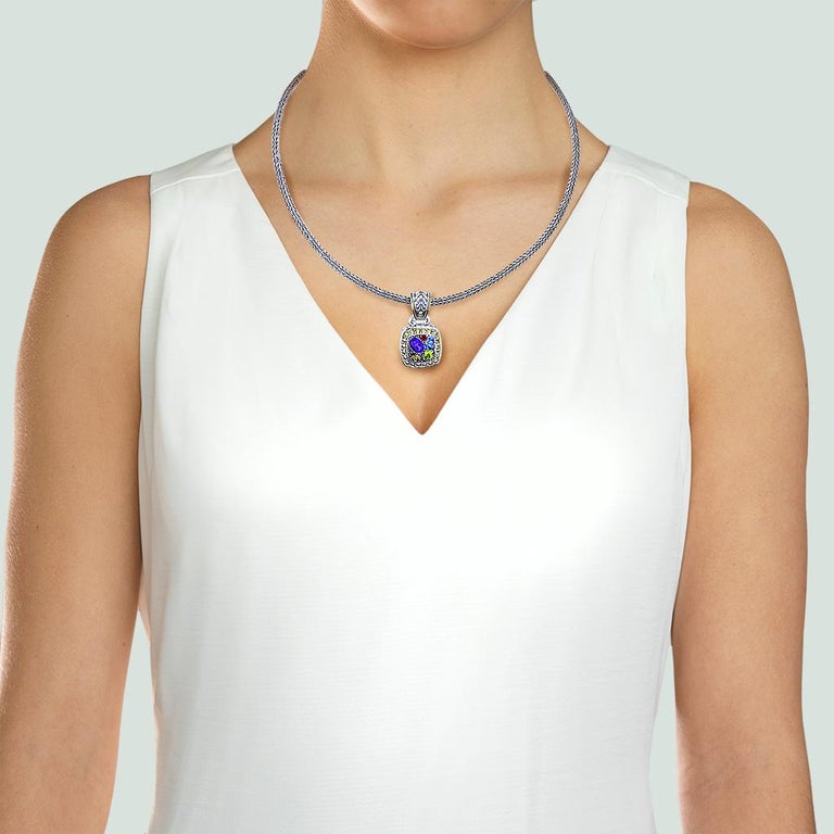 Effy Balissima 18k and Sterling Wheat Necklace For Sale at 1stDibs