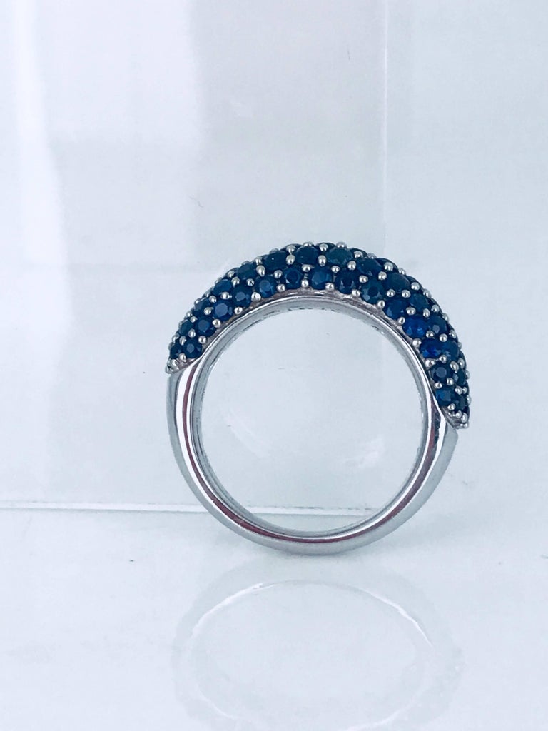 Effy Designer, 2.25 Carat Blue Sapphire, 14 Karat White Gold ...