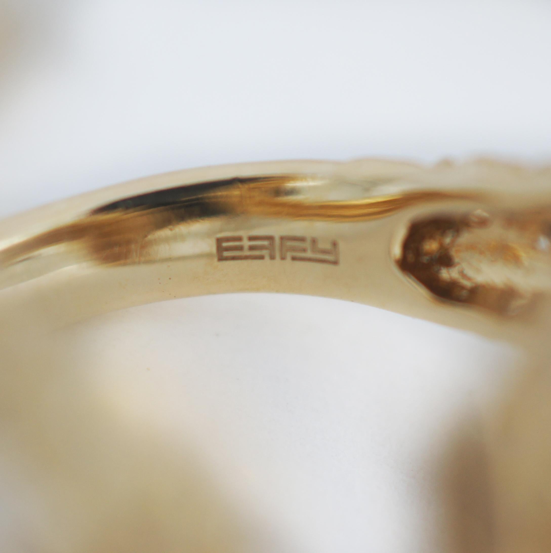 Effy Safari 14K Yellow Gold Diamond Dragon Ring For Sale at 1stDibs