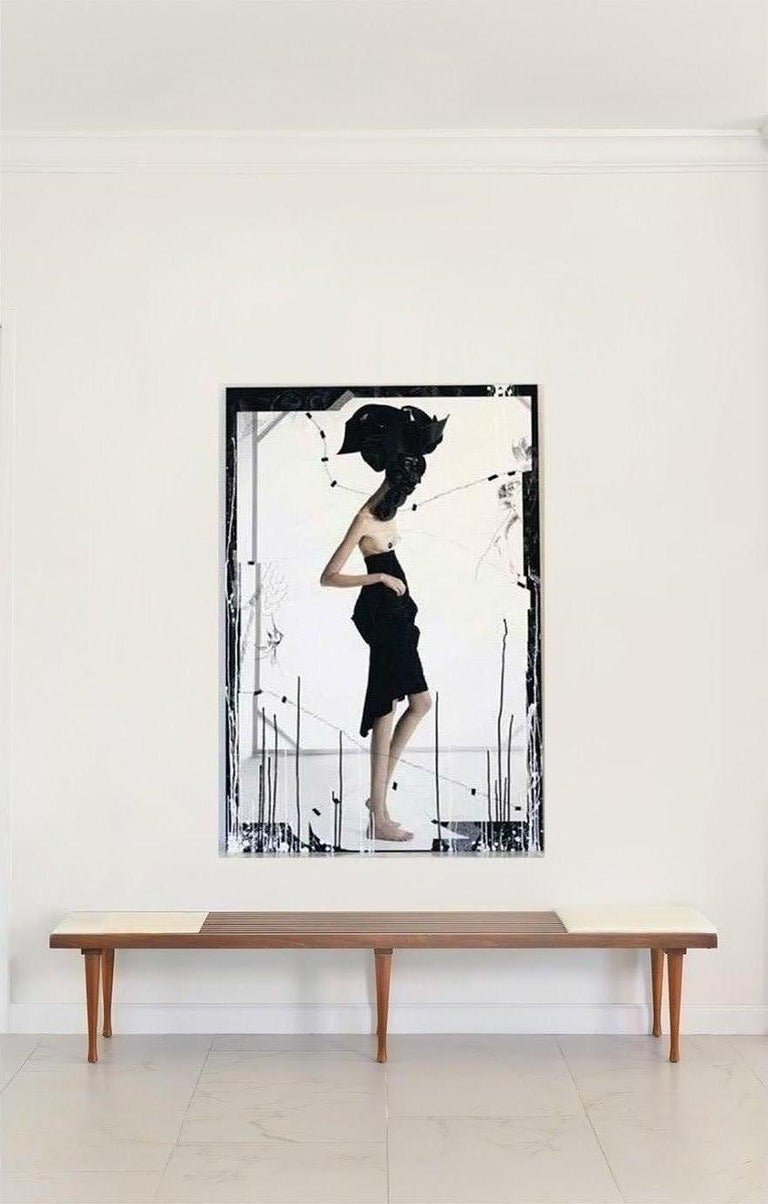 Efren Isaza - Teresa Standing. Intervened photograph mounted on ...