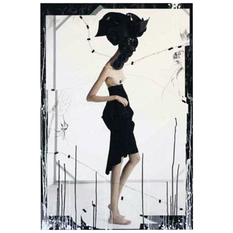 Efren Isaza - Teresa Standing. Intervened photograph mounted on ...