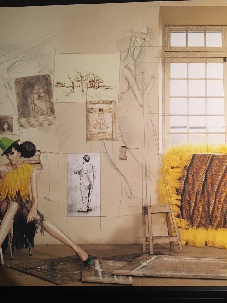 Efren Isaza - Haute Color Yellow Dress. one of a kind artwork ...