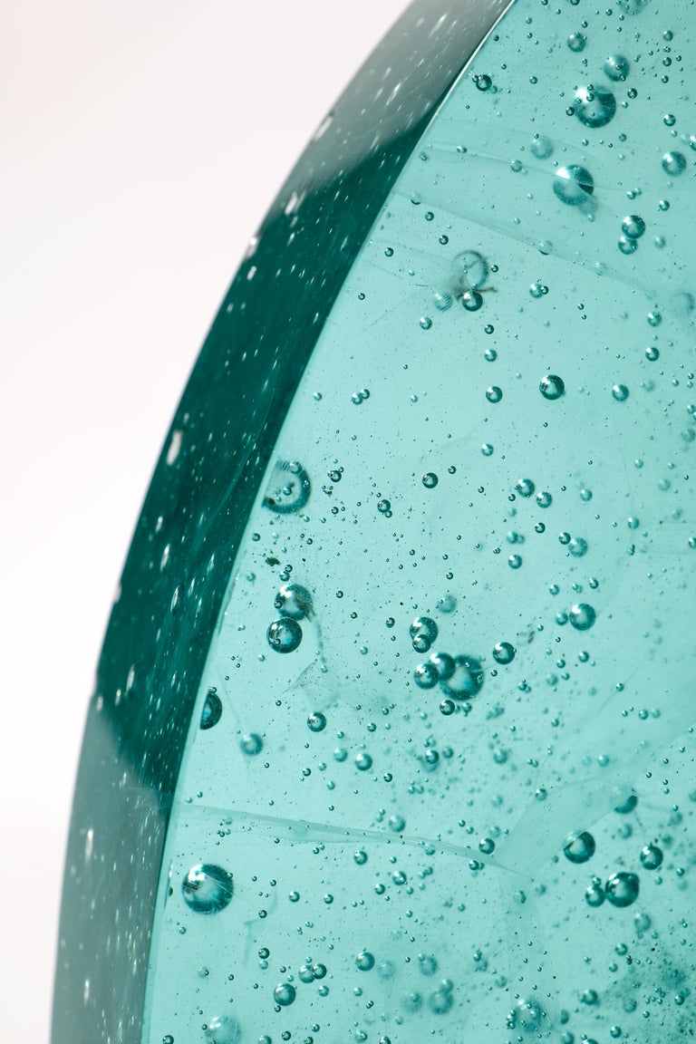 Egg Born of Glass Teal 'Beryl' For Sale at 1stDibs