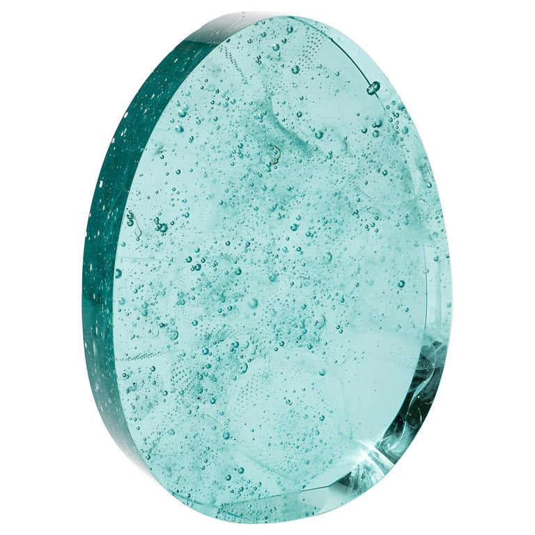 Egg Born of Glass Teal 'Beryl' For Sale at 1stDibs