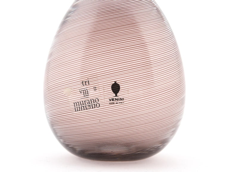 Egg Glass Filigran by Tapio Wirkkala for Venini, Venezia 'Murano' at ...