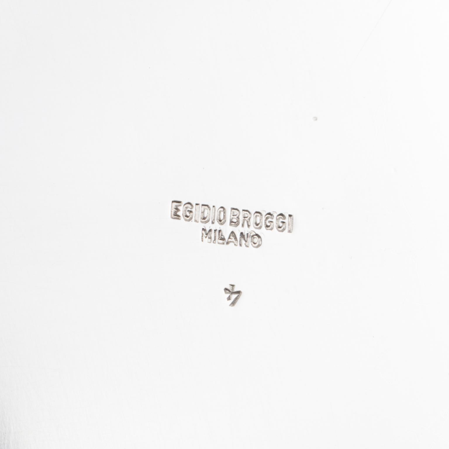 Egidio Broggi Milano, Oversized Silver Plate Swirled Box For Sale at 1stDibs