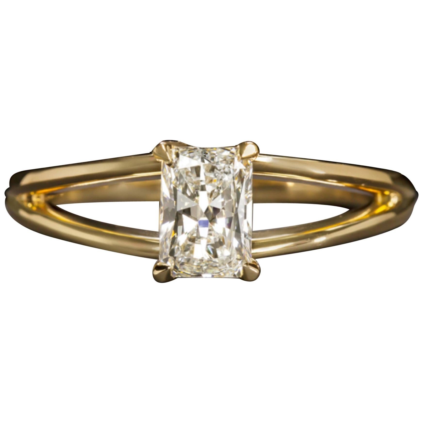 GIA Certified 4.51 Carat Emerald Cut Diamond Ring VS2 G Color For Sale ...