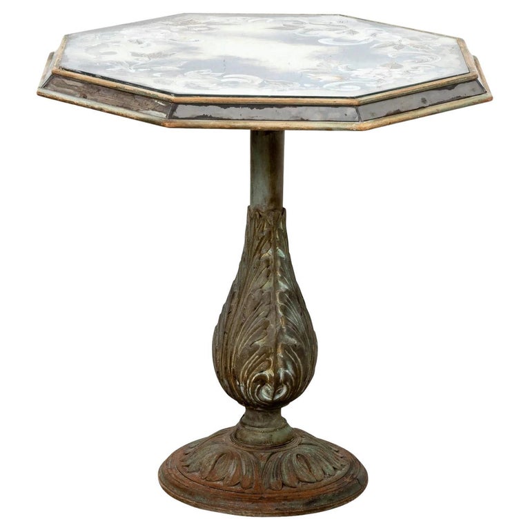 Eglomise Decorated Table For Sale at 1stDibs