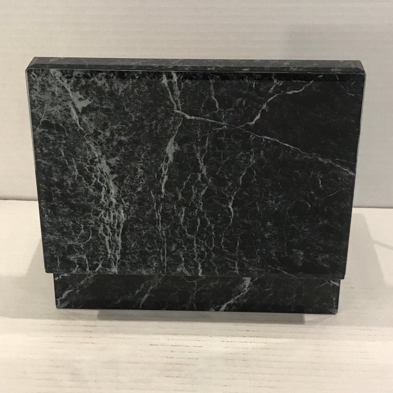 Églomisé Verdigris Marble Table Box For Sale at 1stDibs