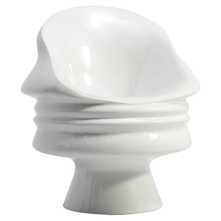 Ego Chair Pearl White by Karim Rashid for Scarlet Splendour For Sale at ...