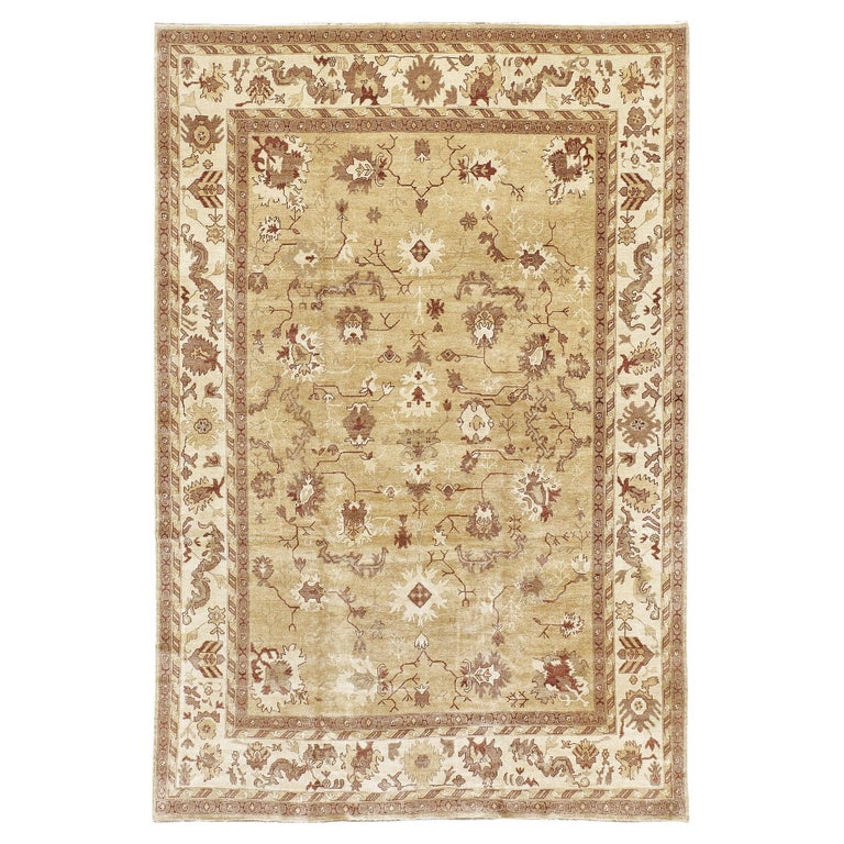 Egyptian Oushak Design Rug For Sale at 1stDibs