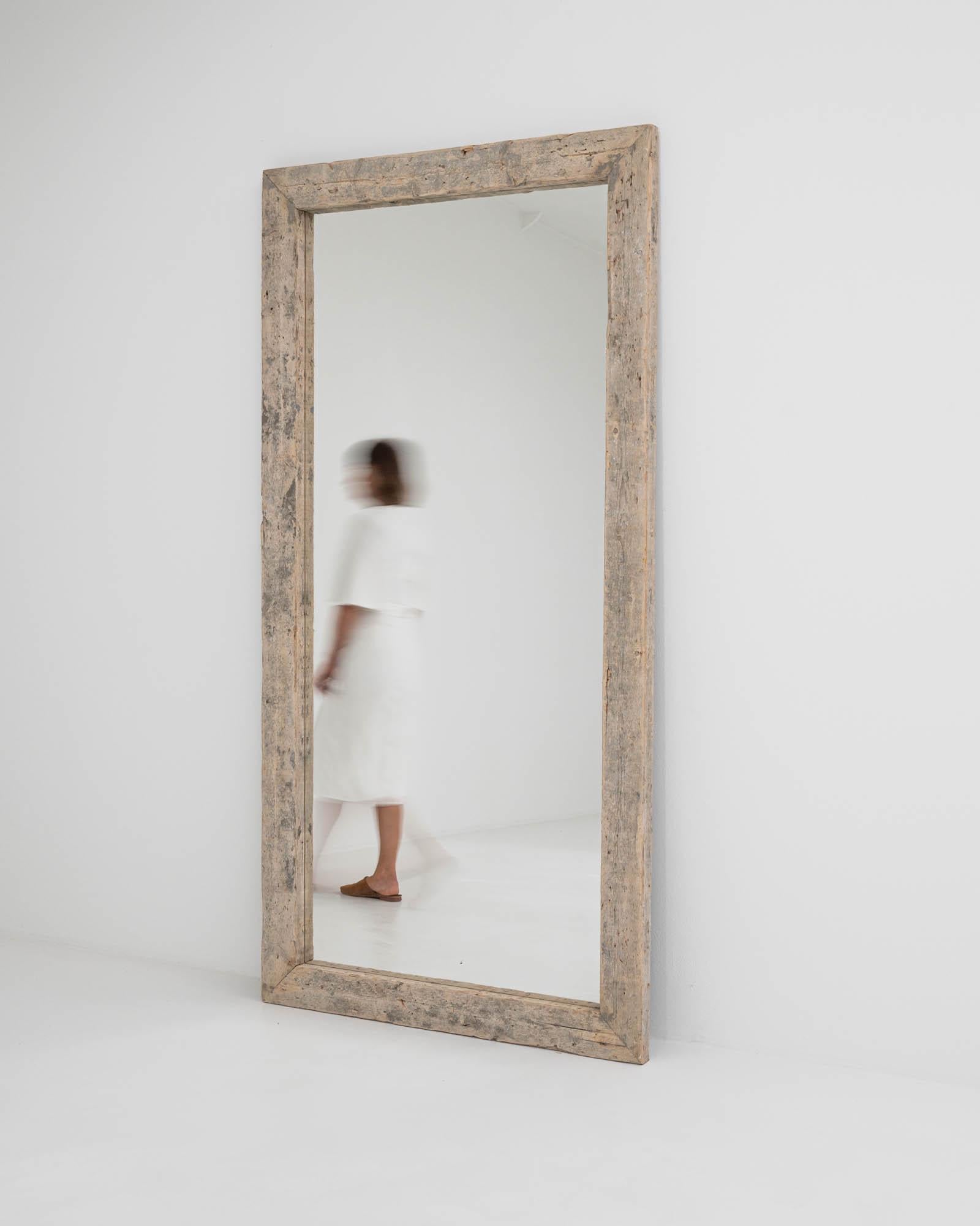Northern African Reclaimed Oak Mirror For Sale at 1stDibs