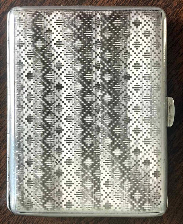 Egyptian Revival Compact/Cigarette Case, Sterling Silver and Enamel ...