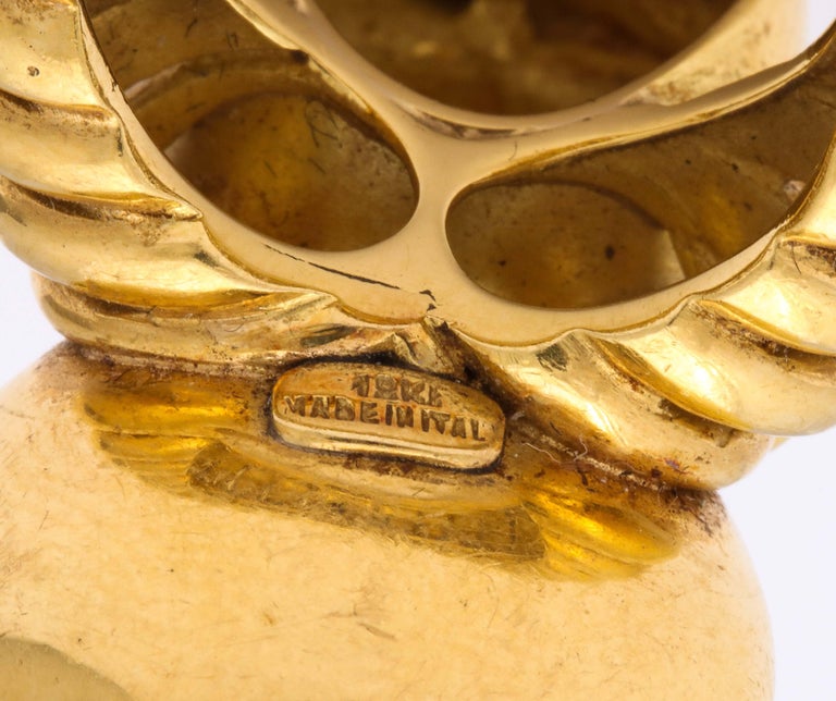 Egyptian Revival Gold Ring at 1stDibs