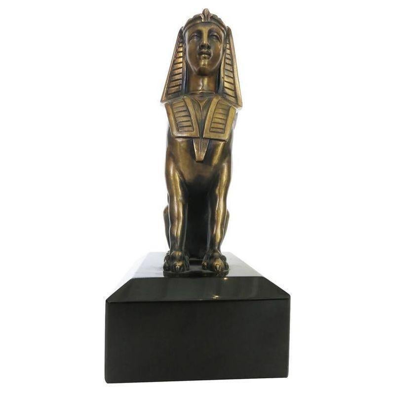 Egyptian Style Bronze Sphinx Griffin Sculptures For Sale at 1stDibs