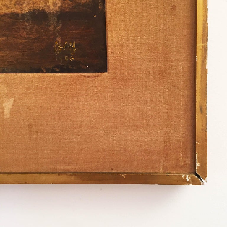 Egyptian Style Vintage Painting by Alan Healey 1980s Vintage Framed Art ...