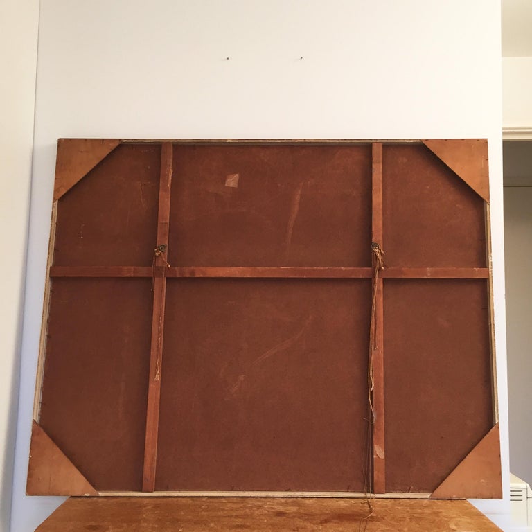 Egyptian Style Vintage Painting by Alan Healey 1980s Vintage Framed Art ...