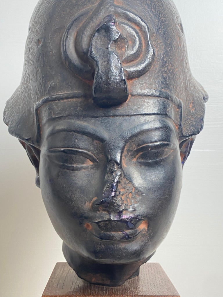 Midcentury Copy Of Antique Egyptian Head of a Farao, France For Sale at ...