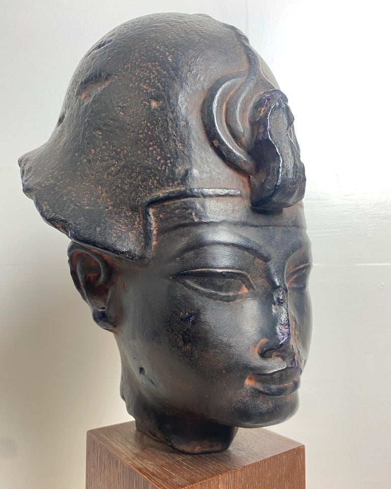 Midcentury Copy Of Antique Egyptian Head of a Farao, France For Sale at ...