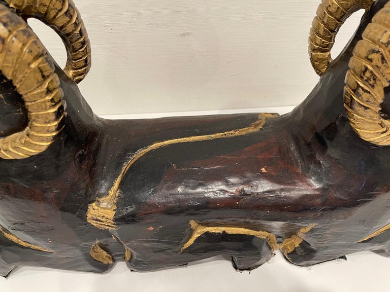 Egyptian Two Headed Ram Sculpture, 20th Century For Sale at 1stDibs