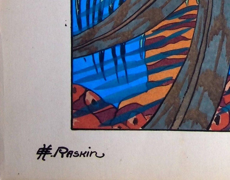 E.H. Raskin - Art Deco : Red Sea Coral Reef, 1926 - Original Lithograph ...