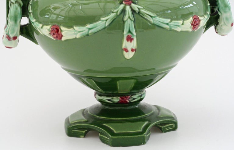 Eichwald Secessionist Majolica Art Pottery Urn Shaped Vase, 1910 at ...
